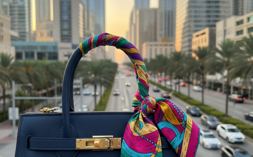 5 Chic Ways to Style Your Custom Handbag Scarf
